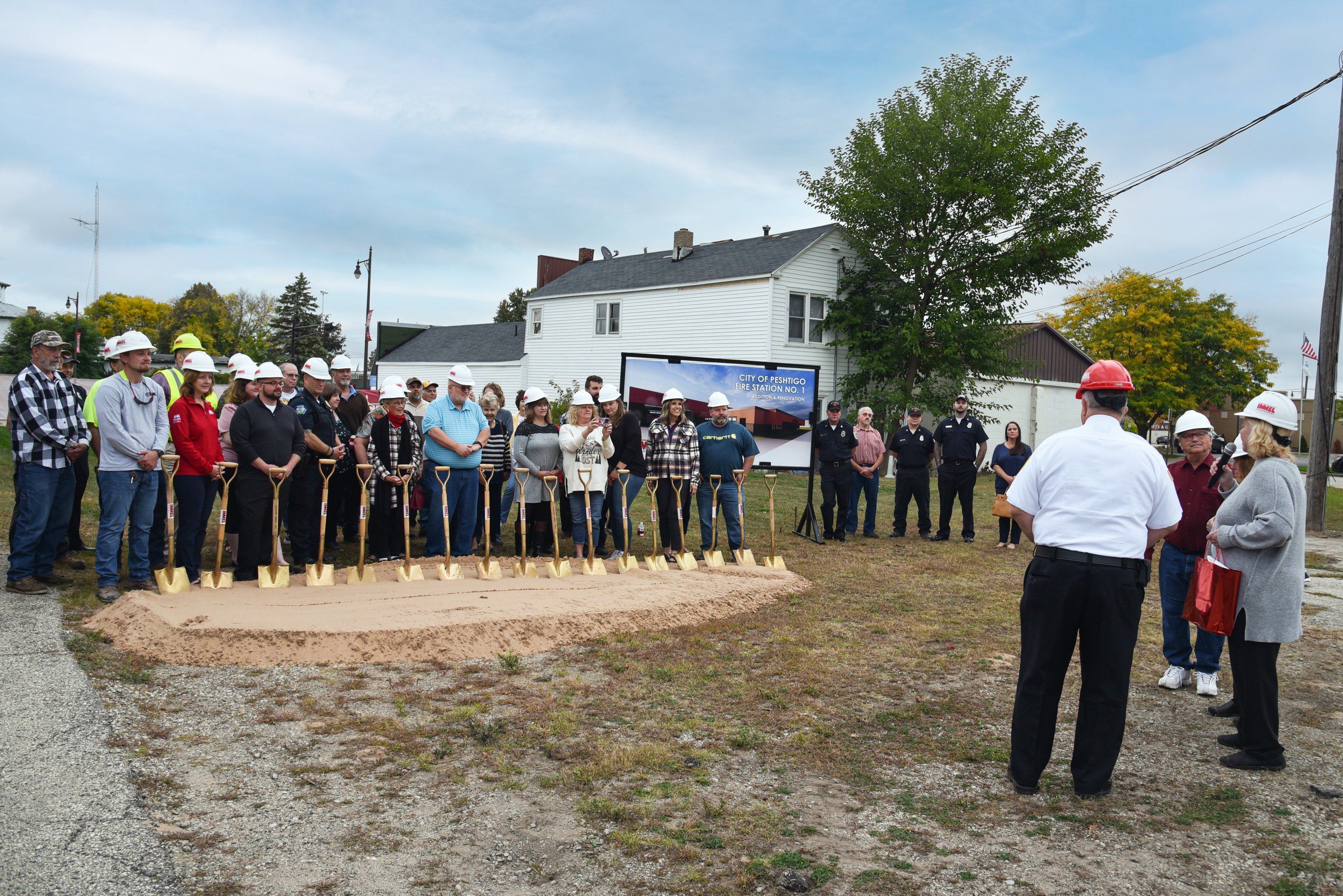 Groundbreaking for City of Peshtigo Fire Station No. 1