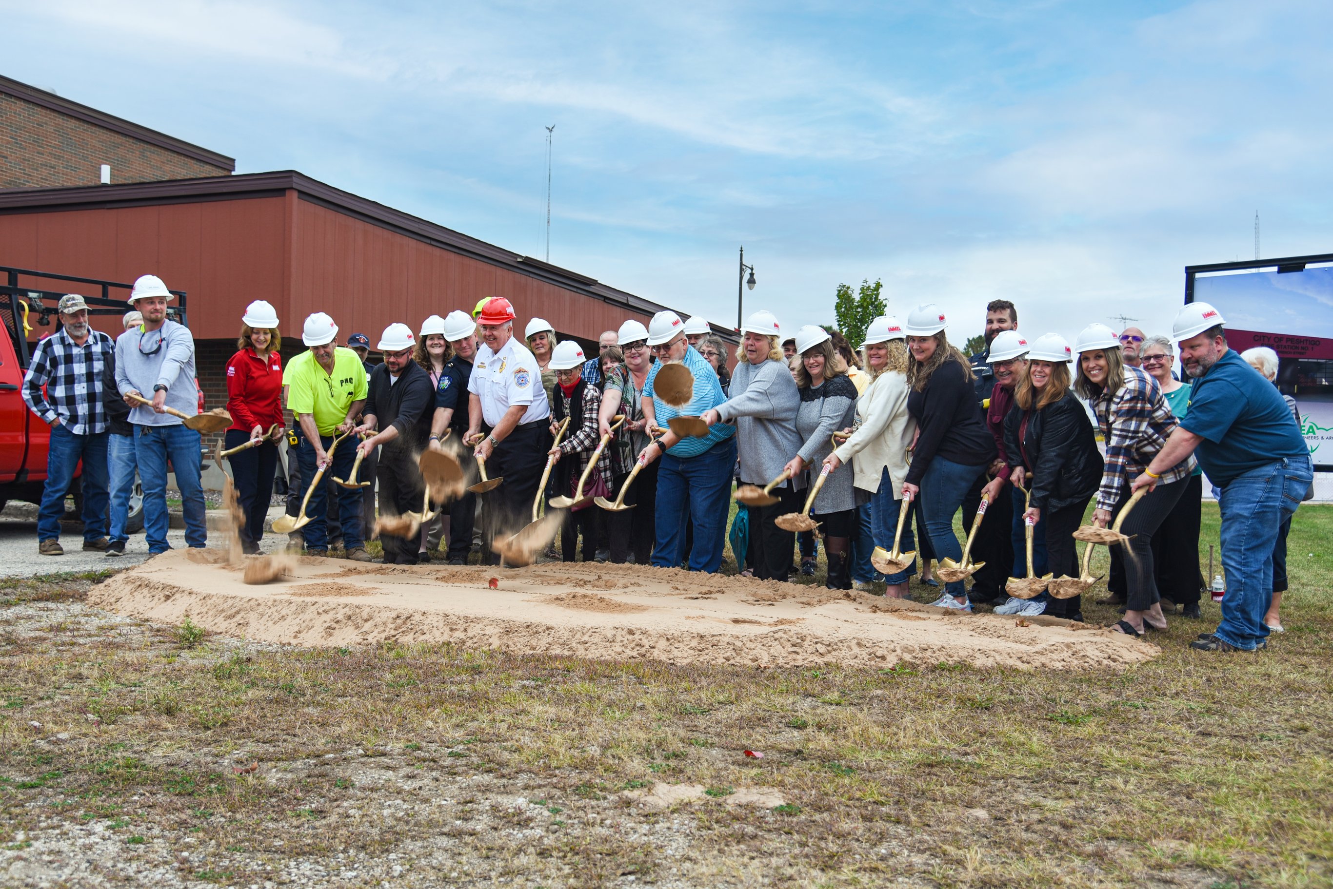 Groundbreaking for City of Peshtigo Fire Station No. 1